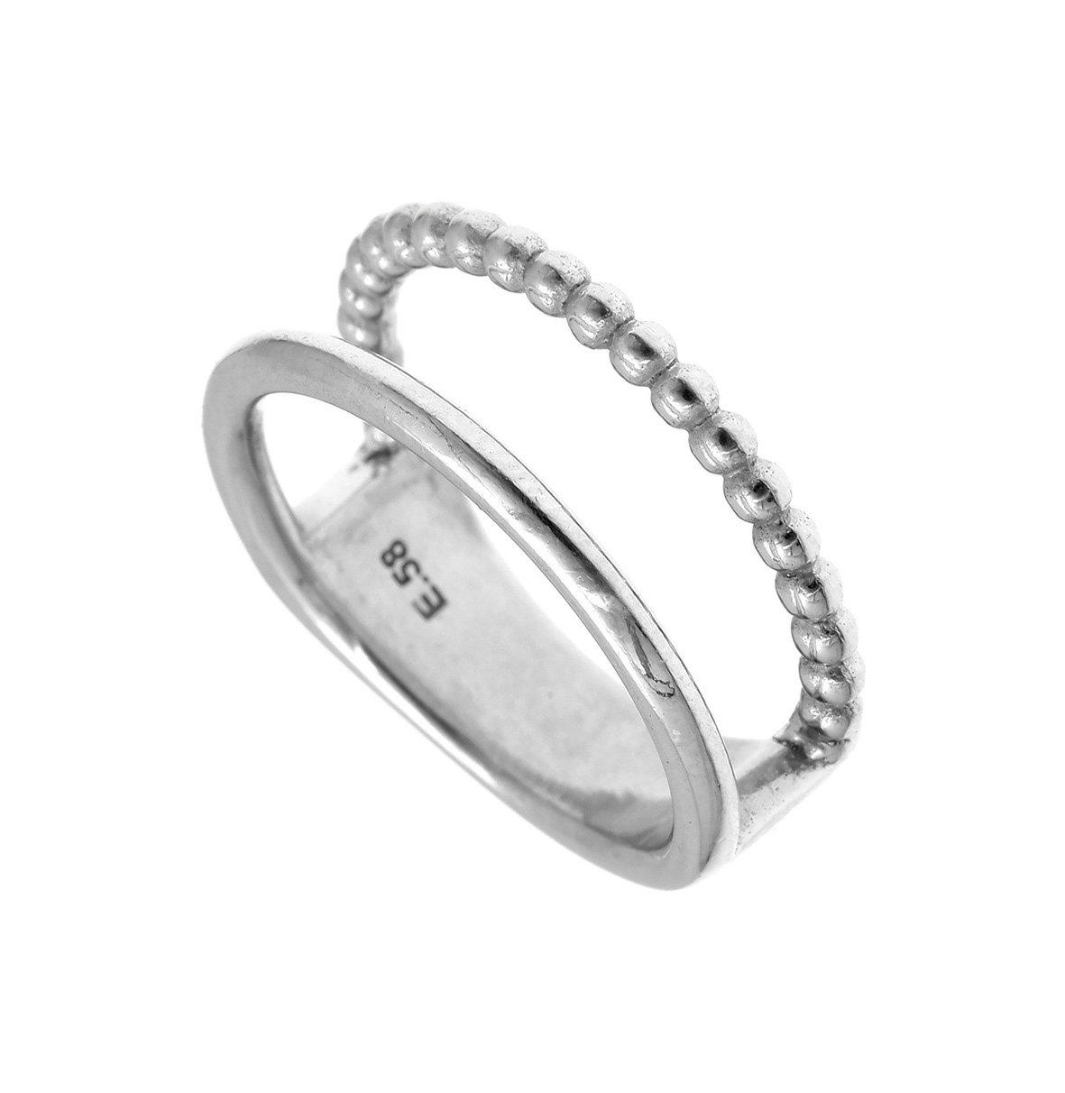 Ring Silver 925 rhodium plated - 39388 - Gregio International
