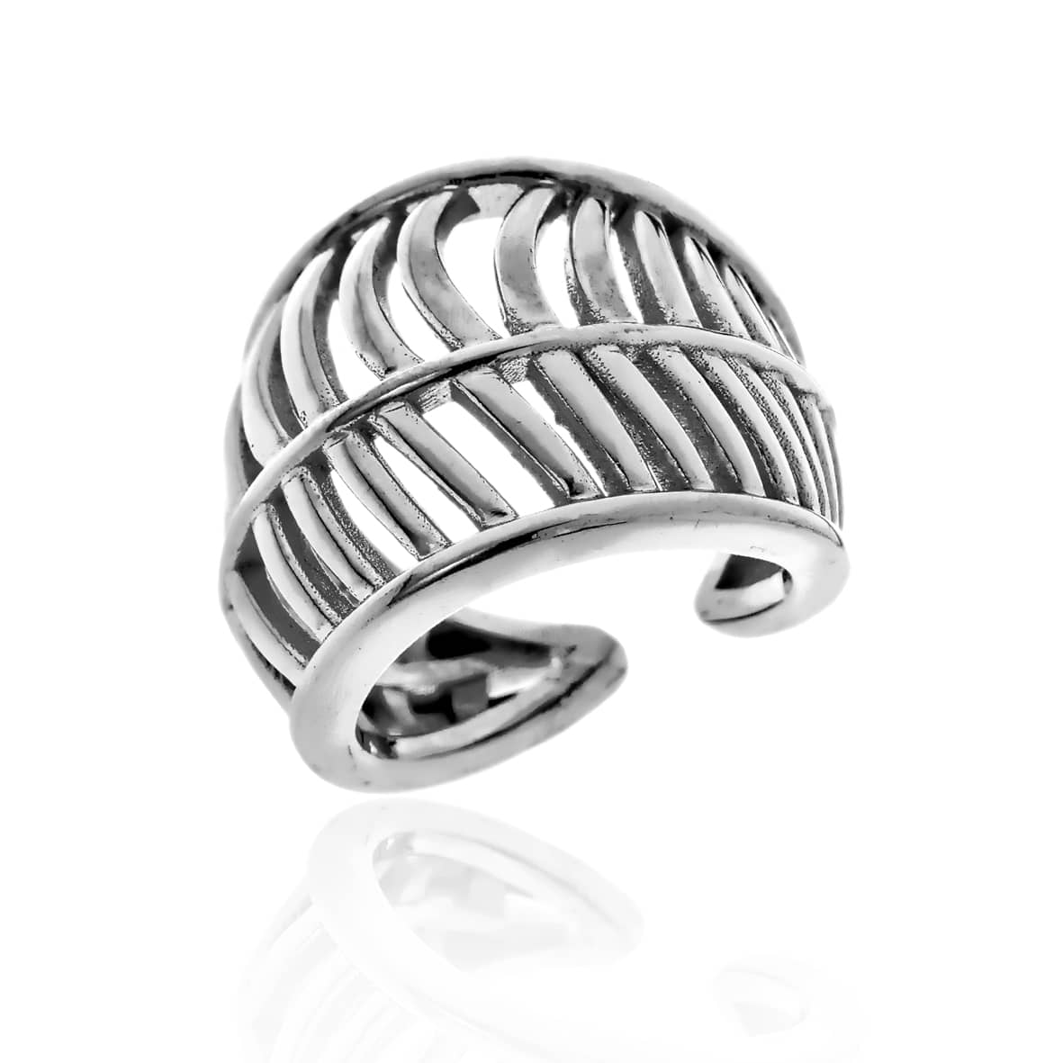 Ring silver 925 rhodium plated - GRS63208 - Gregio International